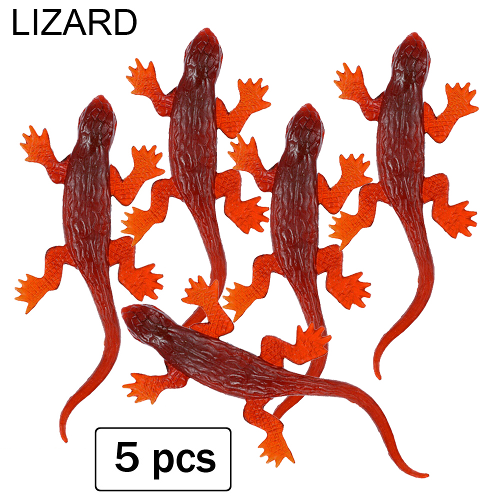 5 pcs x Simulation Plastic Ant Bat Cockroach Centipede Crocodile Lizard ...