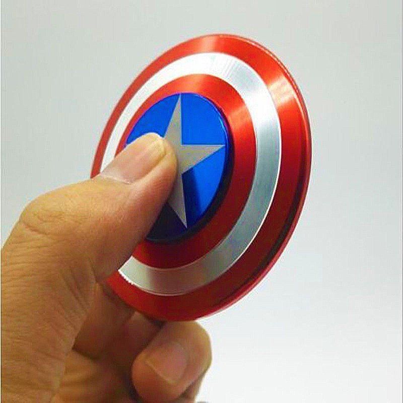 Captain America Fidget Metal Spinner - Red colore | Daraz.com.bd