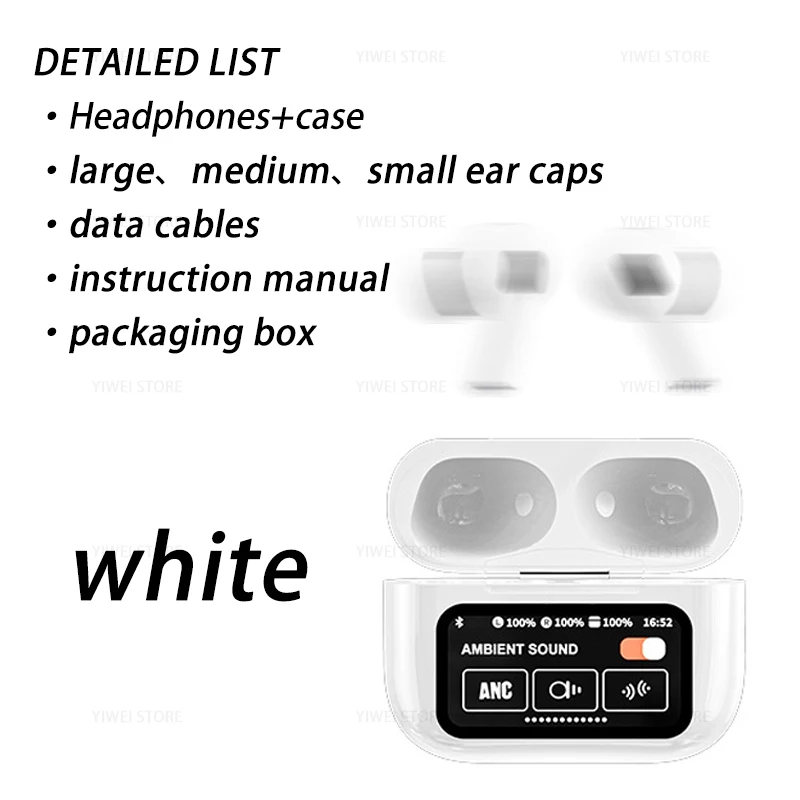 A9 Pro Wireless Bluetooth Headphones Original Earphone ANC Noise ...