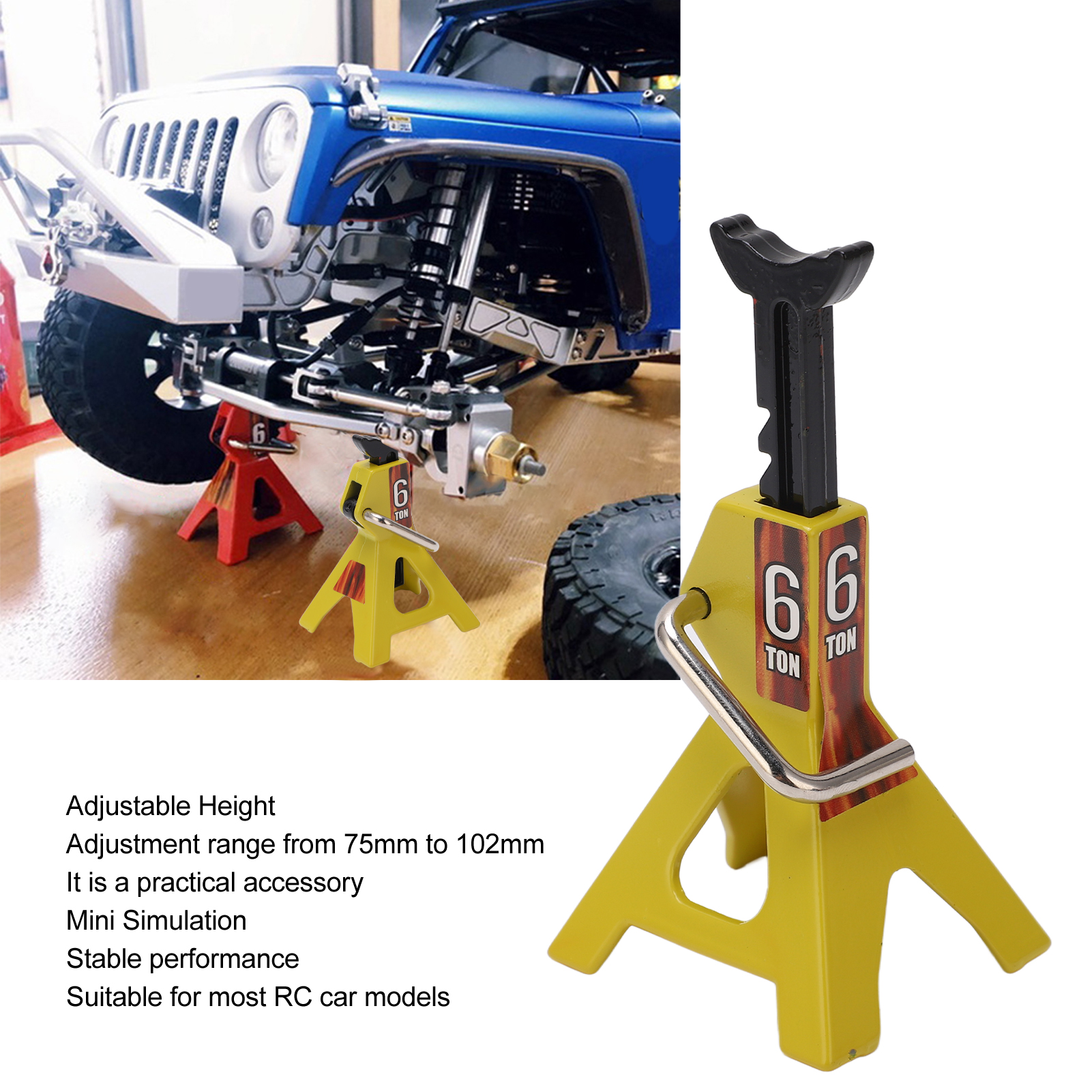 【3C VictoryEagle】RC Car Lifting Jack, Decorative Accessory Steel ...