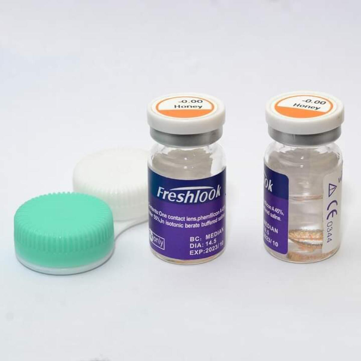 Freshlook Power full setContact Lens, Solution & kit box (tweezer ...