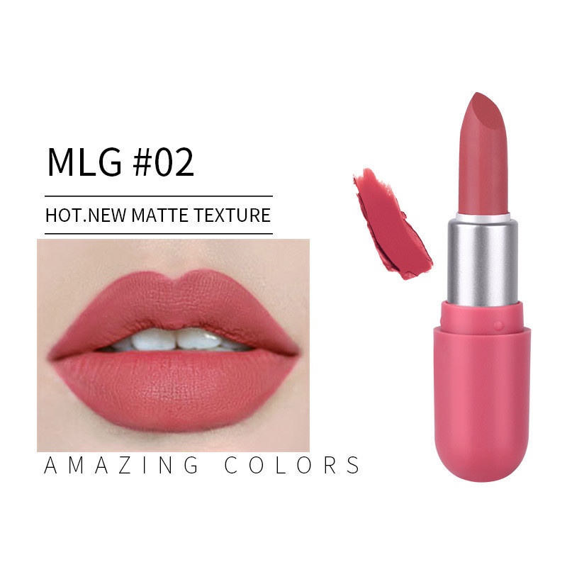 Capsule Lipstick Set Mini Cute Matte Waterproof Long Lasting Non-stick ...