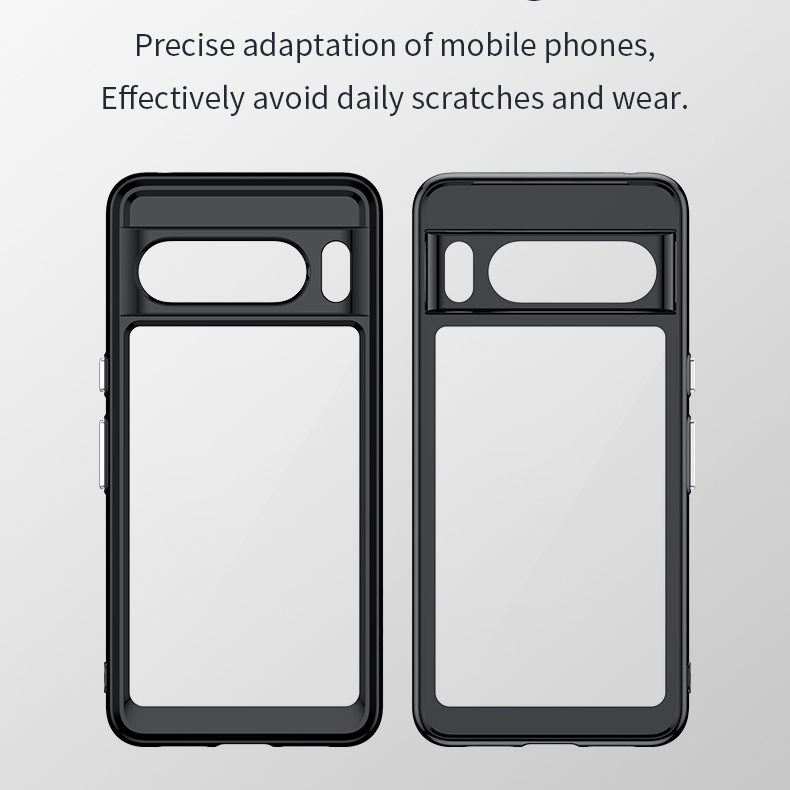 For Google Pixel 8 Pro Case Transparent Colorful Protector with Soft ...