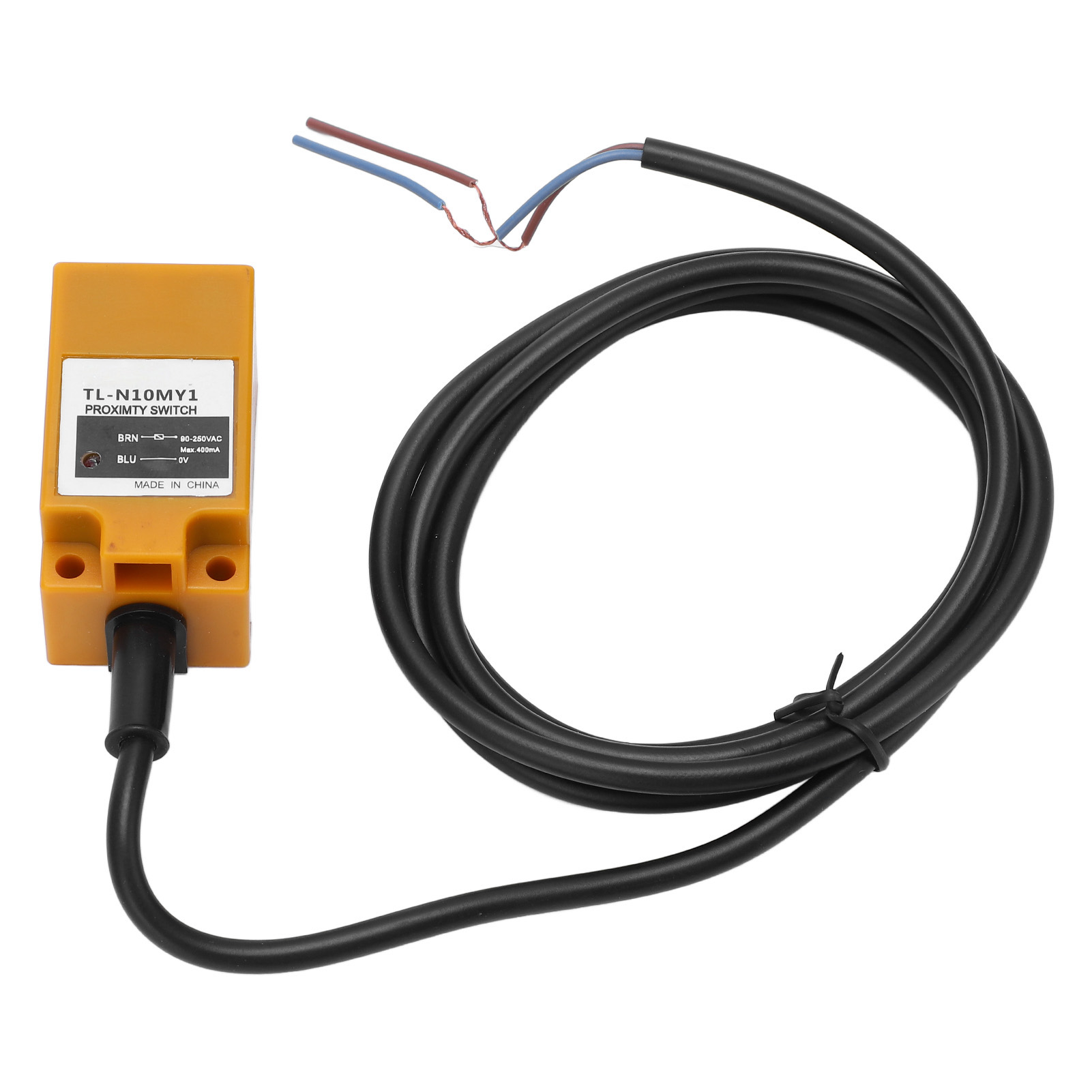 Inductive Proximity Sensor, NPN NO 2 Wire ABS Red Copper Proximity ...