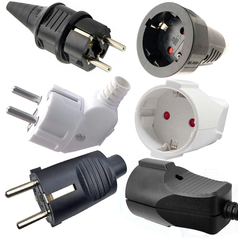 【Customizable】 European 16a Grounded Industry Assemble Wiring Plug ...