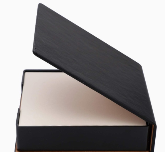 Leather Memo Box & 250 sheets Office School Supplies Desk Accessories ...