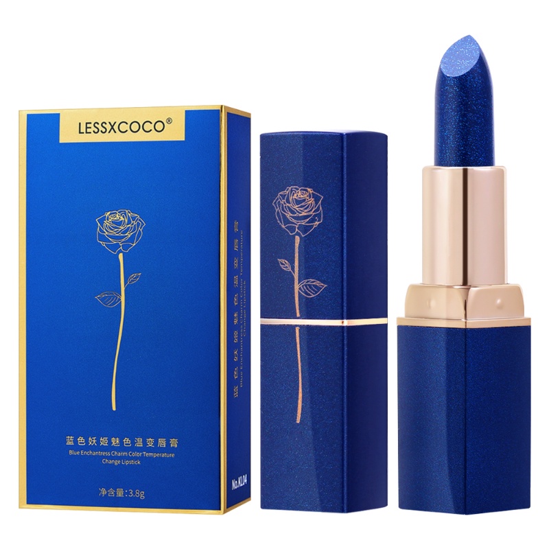 Color Changing Lipstick Blue Rose Tinted Lip Balm Long Lasting ...