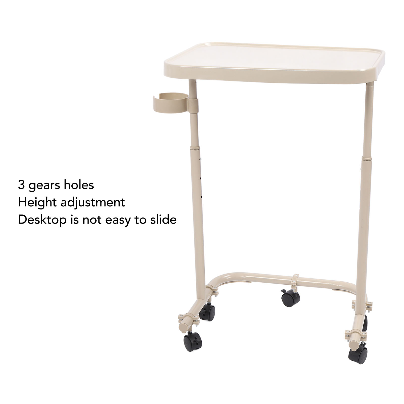 Overbed Table Portable Tilting Bedside Table Folding for Bedroom ...
