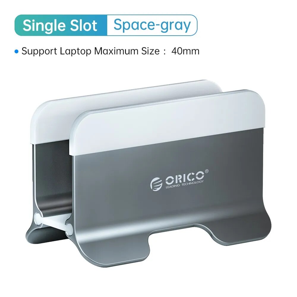 ORICO Aluminum Vertical Laptop Stand Gravity Locking Holder Desktop ...
