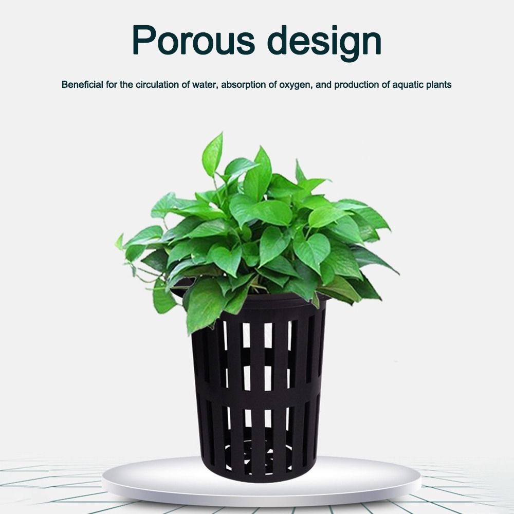 New Water Plant Landscape Fish Tank Hydroponic Planting Basket Planted ...
