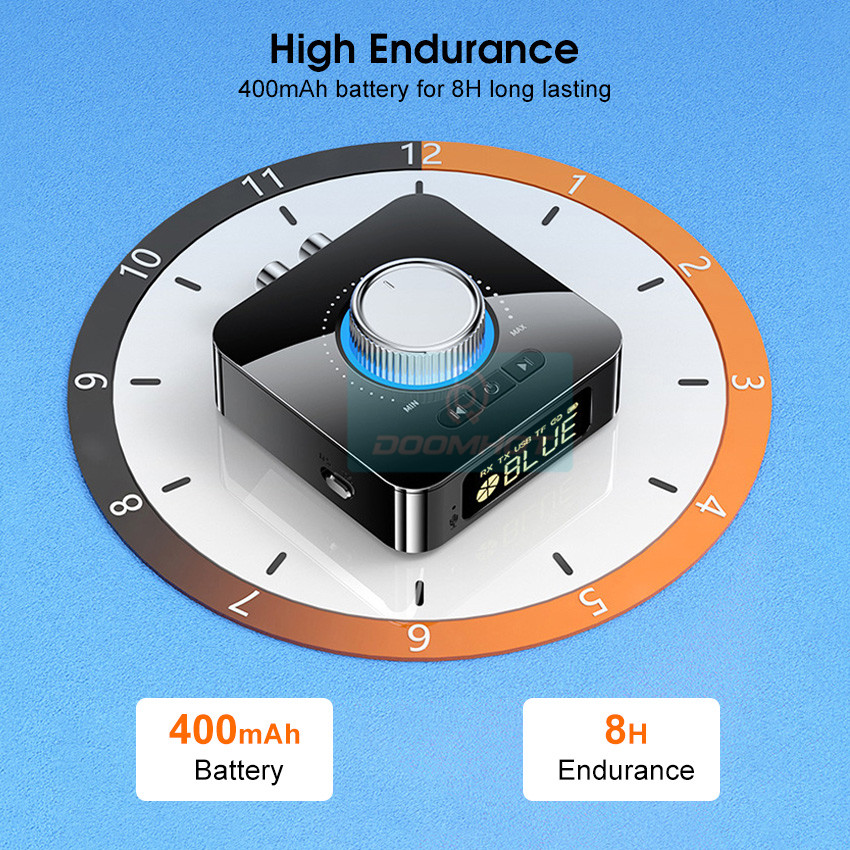 DoomHot Two In One Audio Bluetooth Adapter Digital Display 5.0 ...