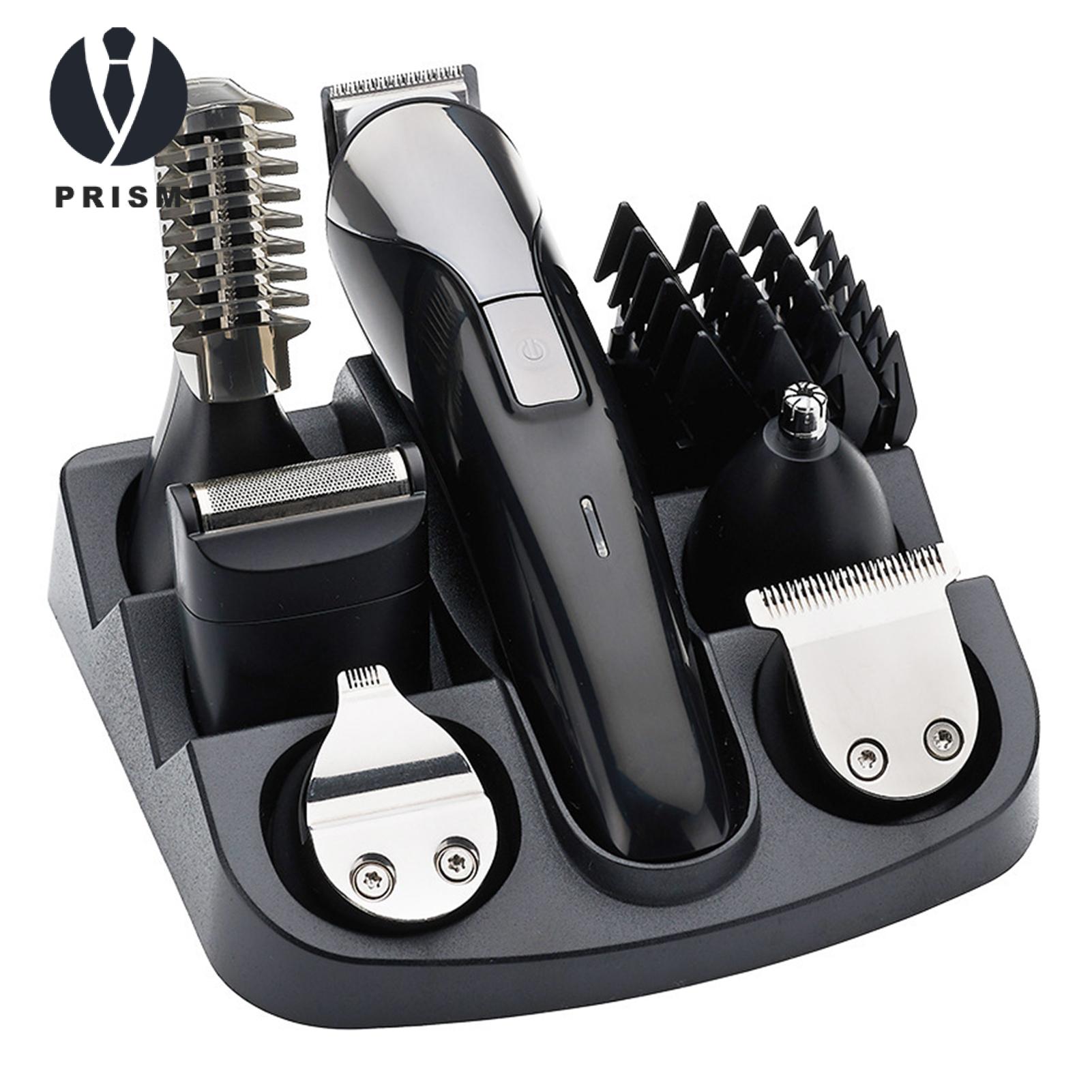 Prism Wireless Hair Trimmer 8 in 1 Waterproof Beard Trimmer Body Hair ...