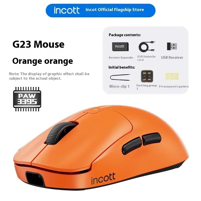 Incott G23 Pro Mouse Dual Mode Wireless Mouse 8K Hot Swap PAW3950 ...