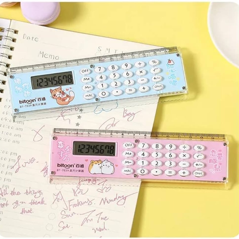 Multifunction Ruler & Calculator 2in1- 2024 | Daraz.com.bd