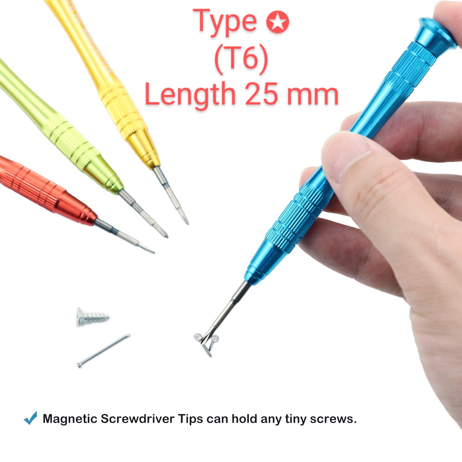 JYD Precision Screwdriver 25mm Tip Socket Magnetic Screwdriver Use For ...