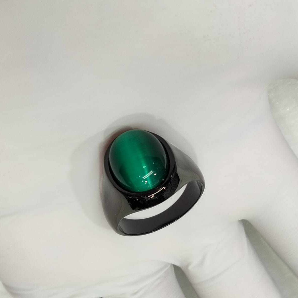 Dark Green Yemeni Aqeeq Ring Aqeeq Hakik Bague 925 Sterling Silver Ring ...