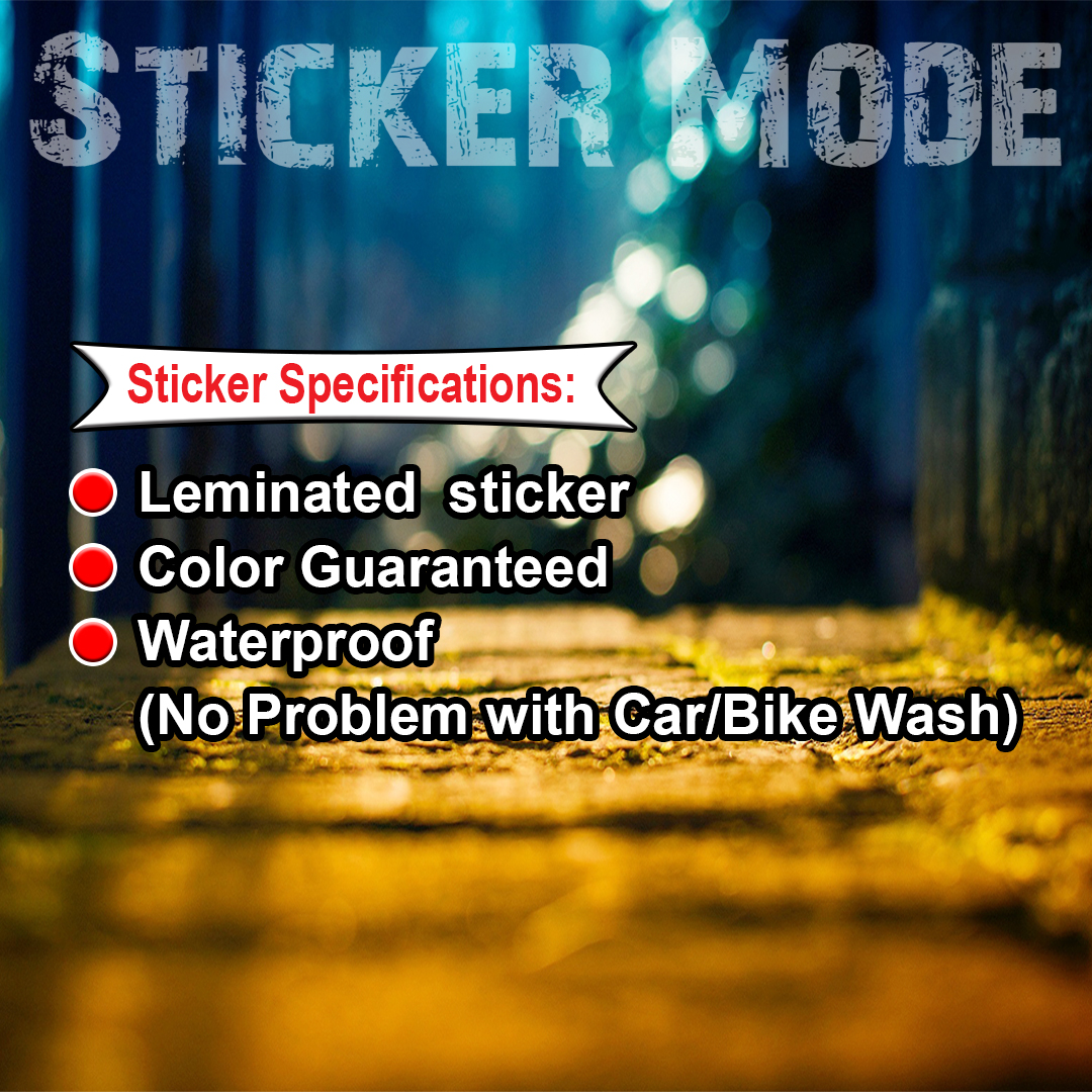 Sticker For Bike | Adventure Is My Only_Drug | (Sticker_Mode) Best Quality