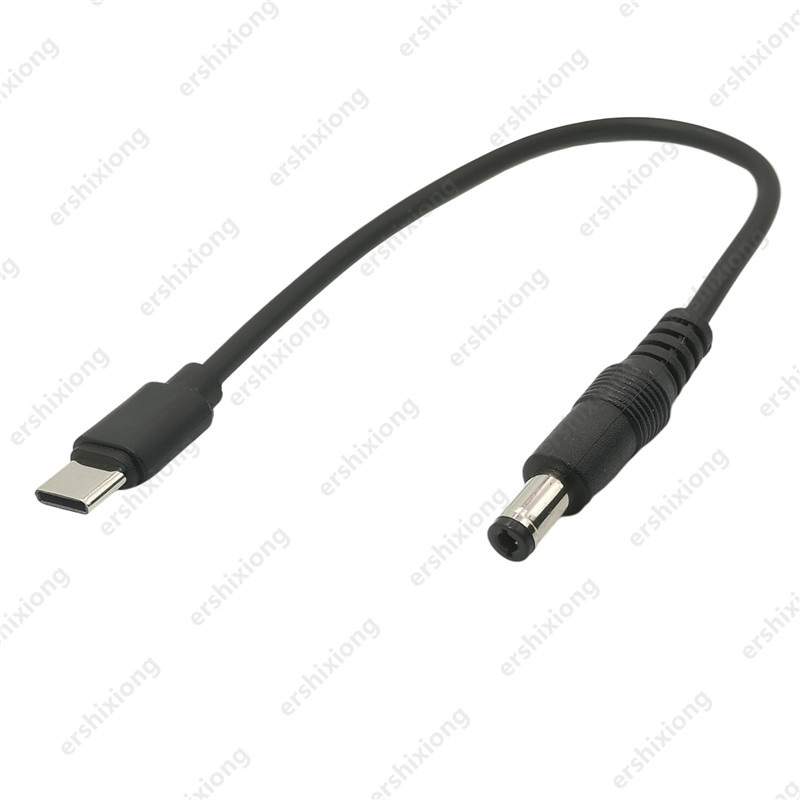 22AWG Type C Power Adapter Type C USB Male to DC 5.5x2.1mm Female ...