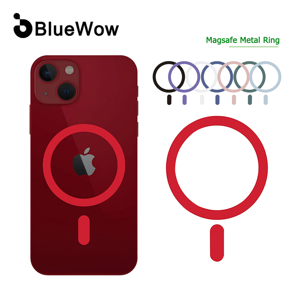 [Magsafe ring] BlueWow Adhesive Metal Ring Sticker for Magsafe Wireless Charging, Adapter Rings ...