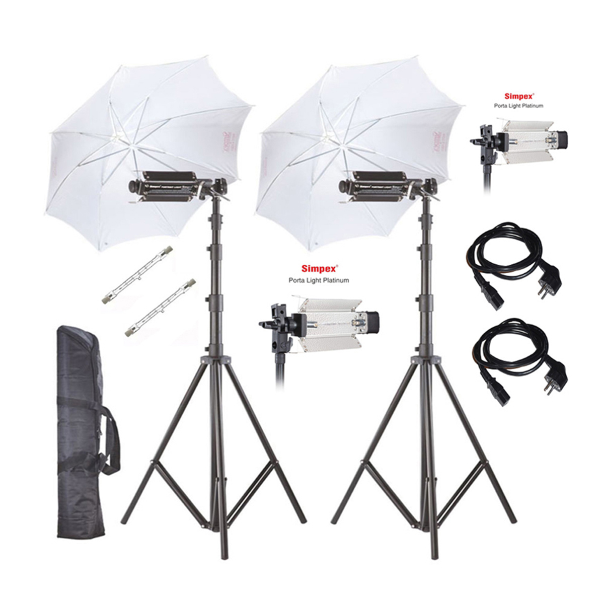 Simpex Portrait Light Kit with PL Stand Halogen Flash (Black) | Daraz ...