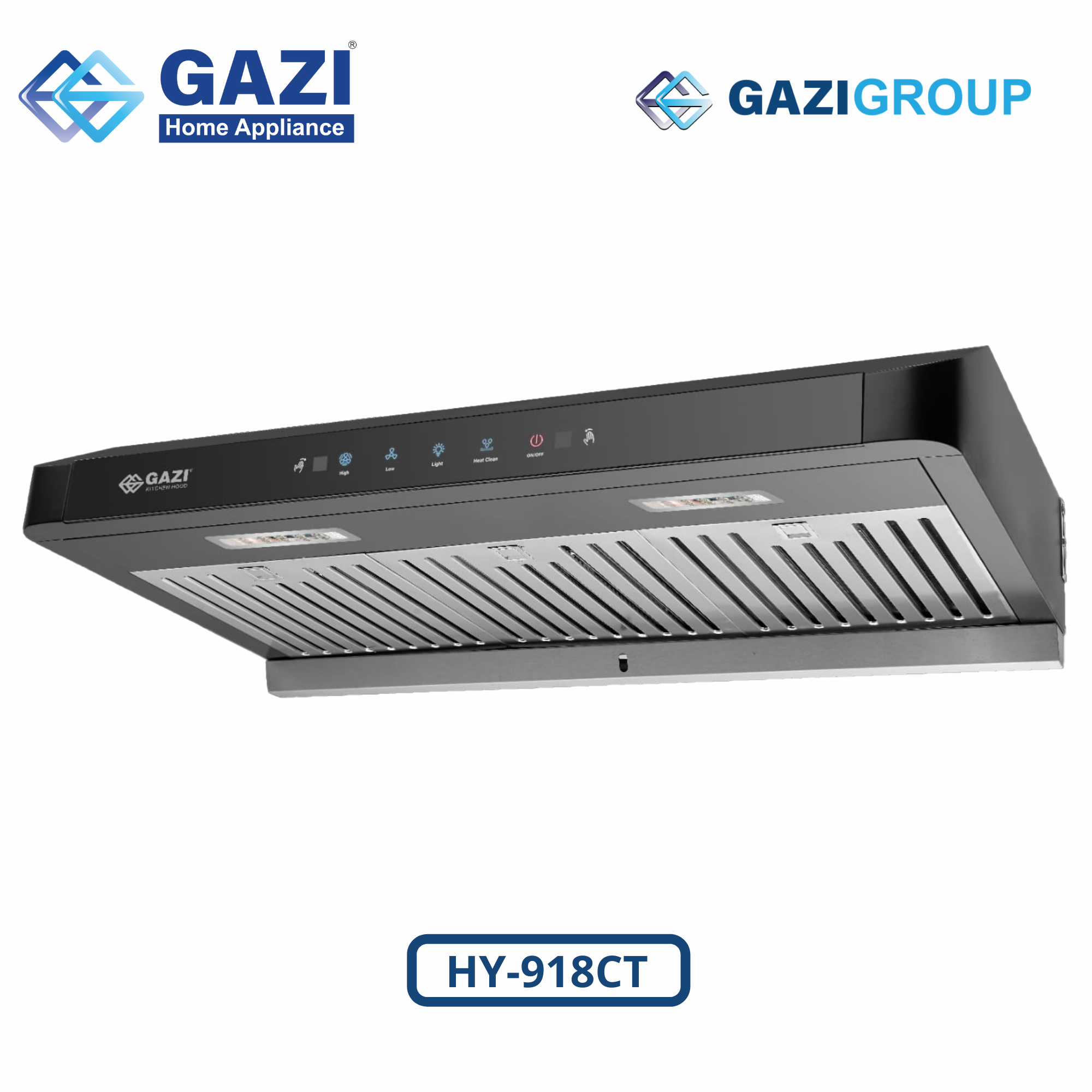 Gazi Kitchen Hood HY-918CT Sensor touch key with 2 speeds | Daraz.com.bd