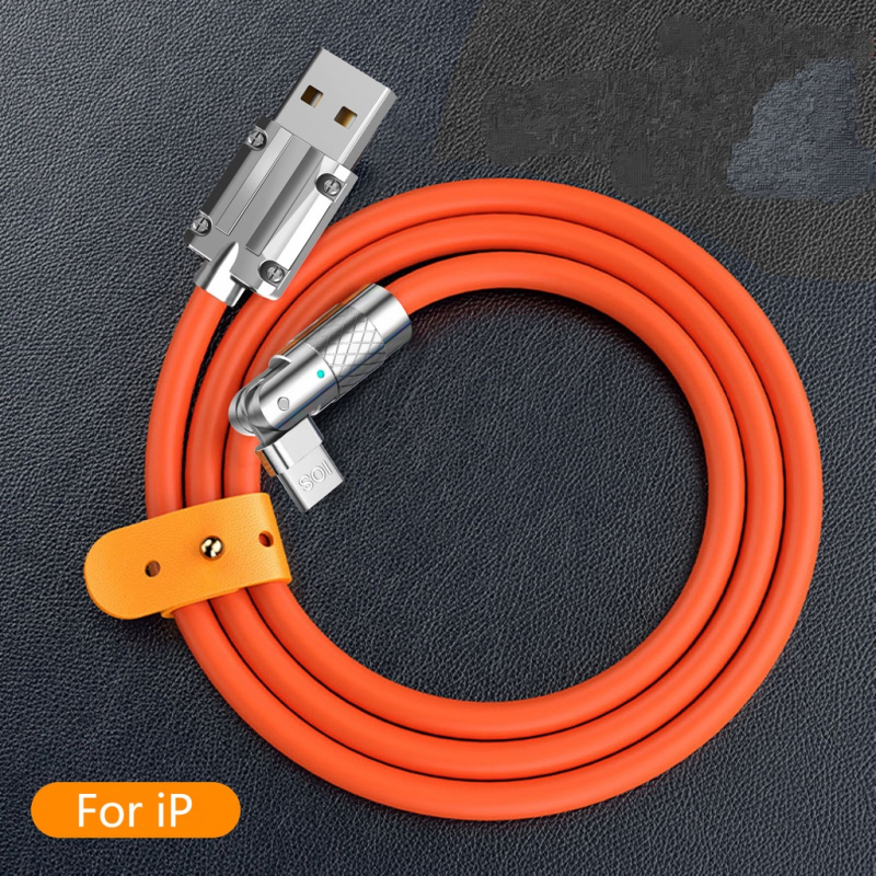 USB Type-C Gaming Cable 120W 6A Rotating 180 Degree Silicone for ...