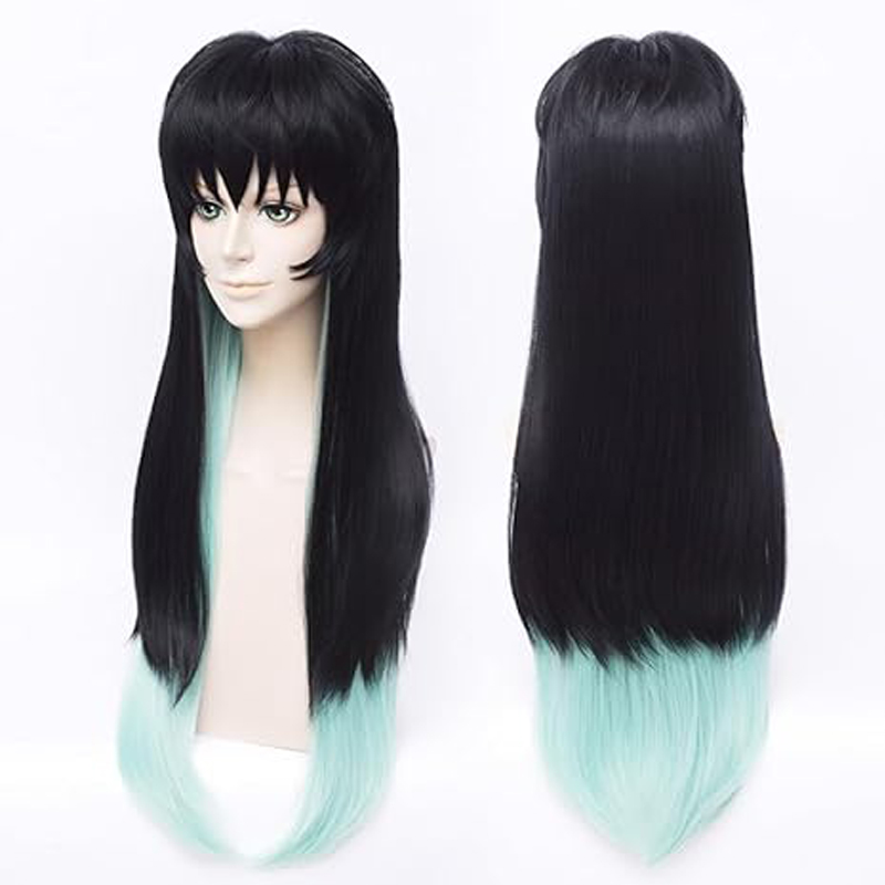 Anime Tokitou Muichirou Cosplay Wig Muichiro Tokito Wig Heat Resistant ...