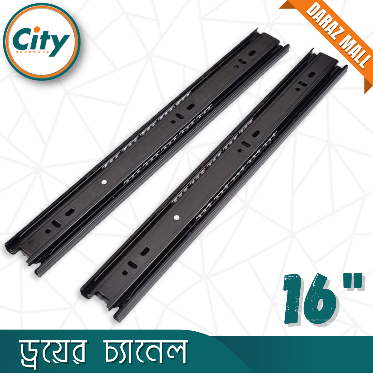 1 Pair Drawer Slider Ball Bearing Slider Full Extension Side Mount ...