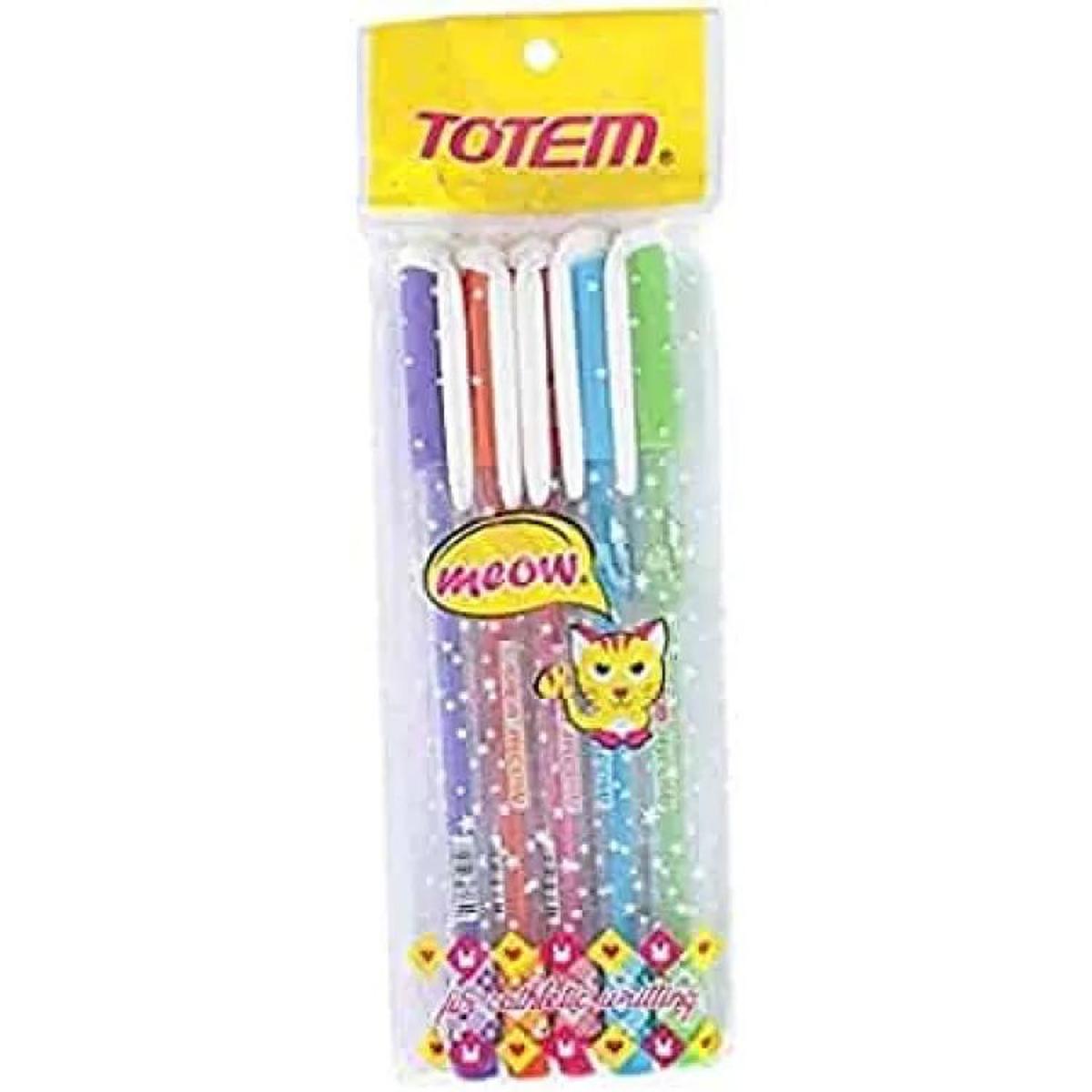 totem meow ball pen (pack of 5) | Daraz.com.bd