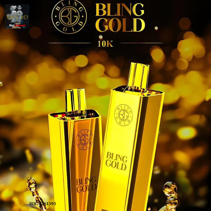 Bling Gold 10K Puffs Disposable Vape | Daraz.com.bd