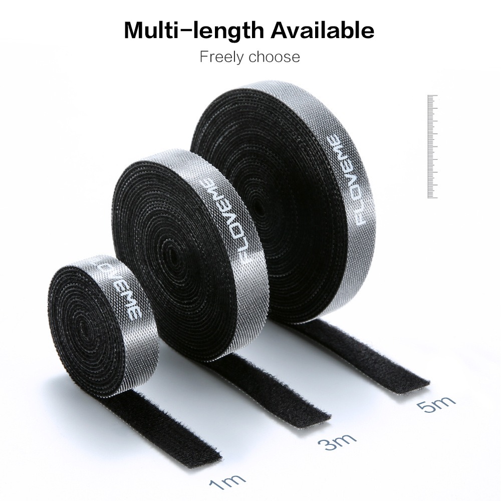FLOVEME Velcro Strap Cable Management with data cable anti-winding ...