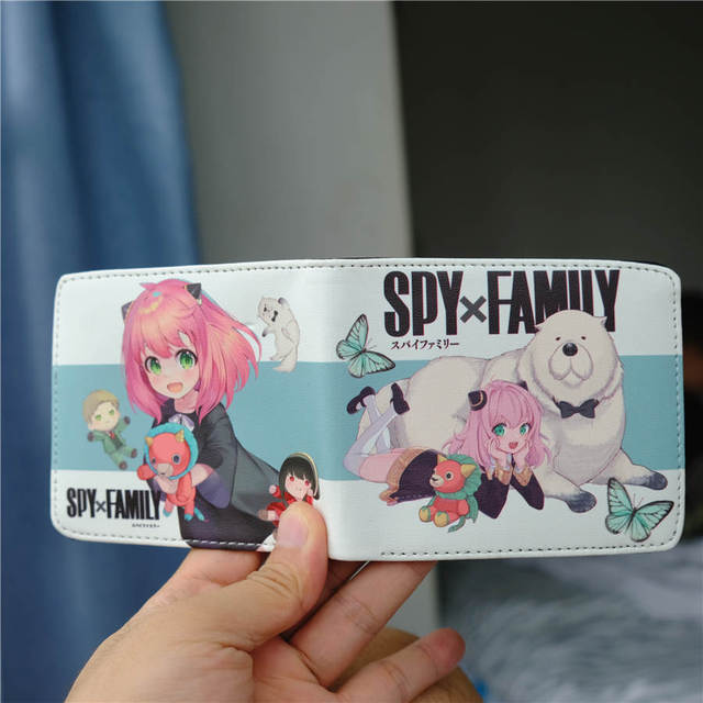 Anime Spyfamily Pu Wallet With Id Holder Anya Forger Men Women Short Bi ...