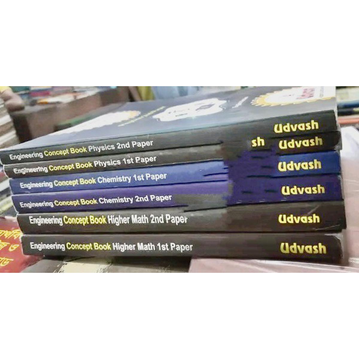 Udvash Engineering Concept Book English Version 6PC | Daraz.com.bd