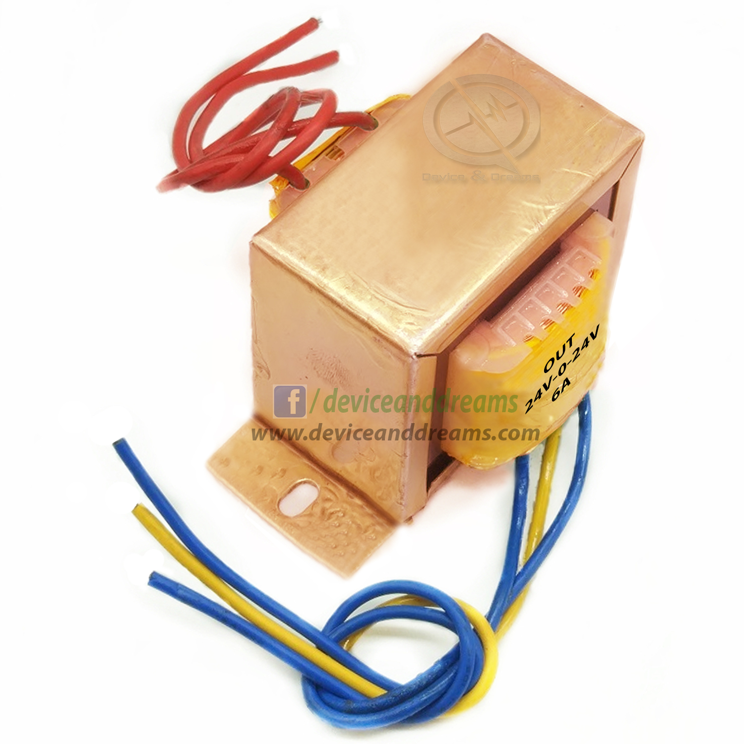 24V-0-24V 6A Pure Copper Transformer For DIY Amplifier Sound System ...
