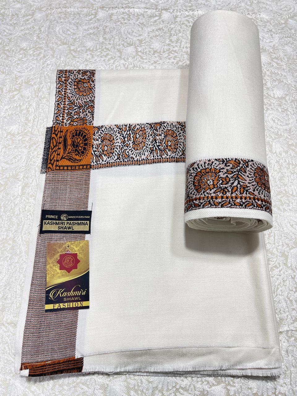 Men Indian Kashmiri White Shawl Winter Collection Chador for Men ...