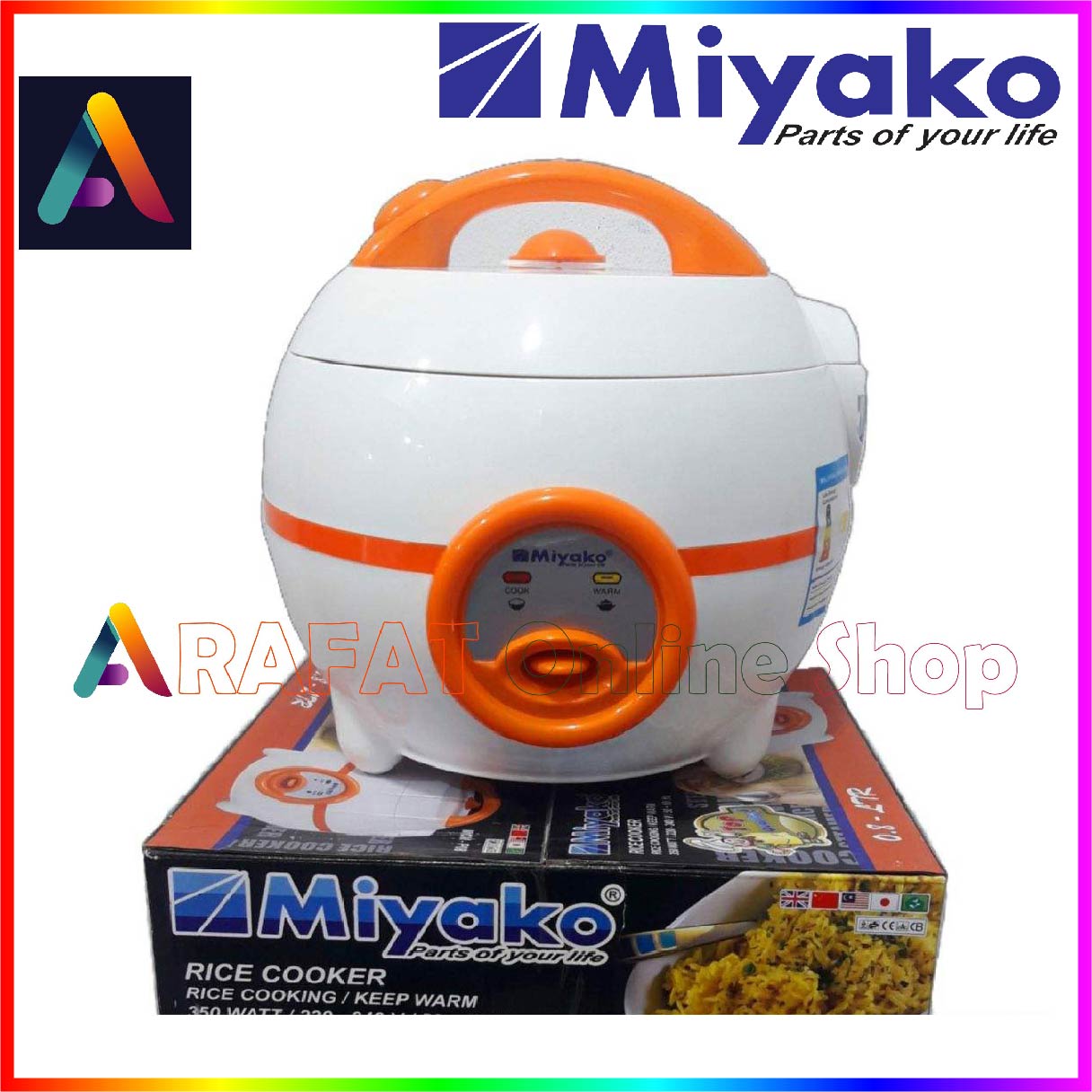 Miyako Mini Rice Cooker 0.8 Ltr | MCM-P08 | Rice Cooker | Daraz.com.bd