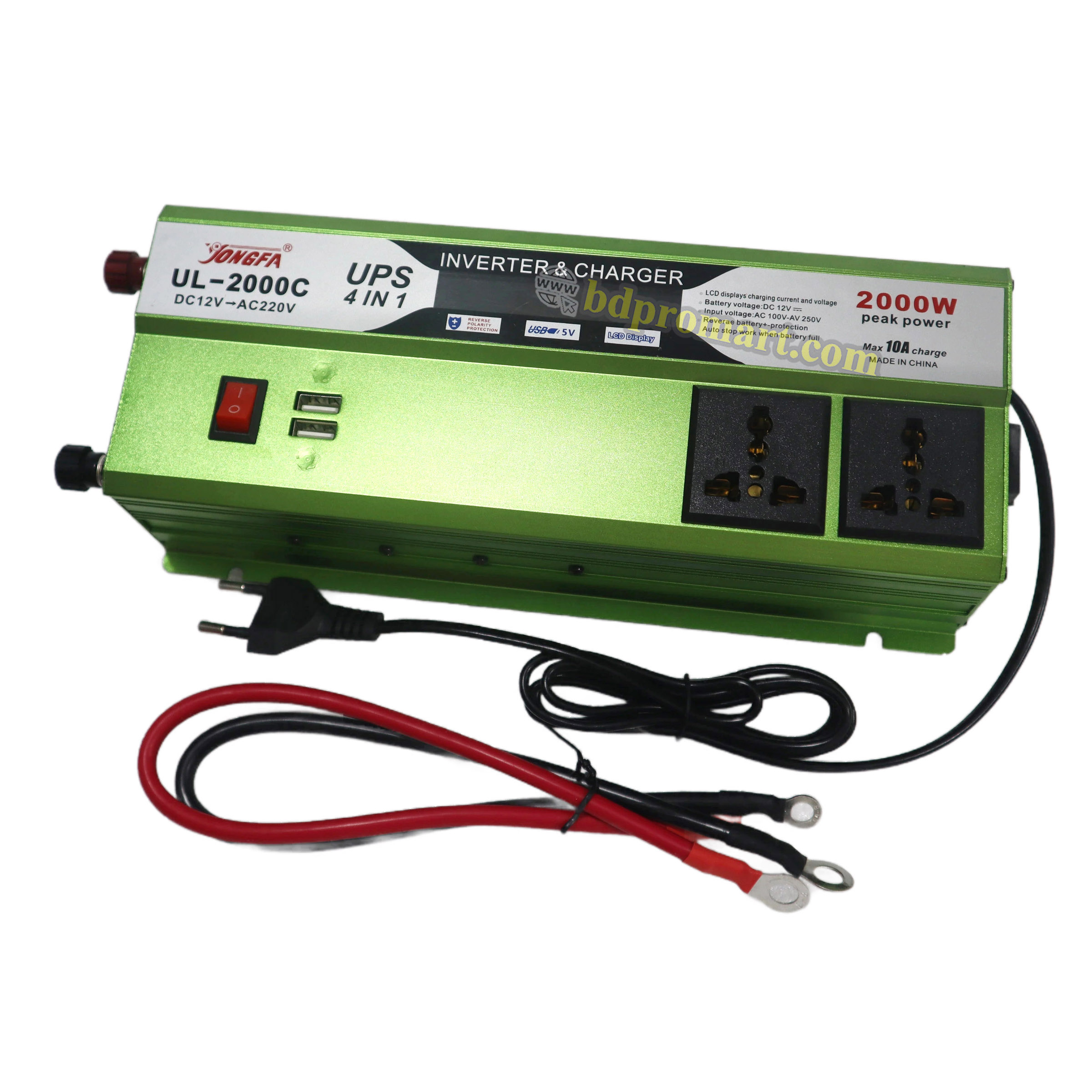 Yongfa 2000w Digital IPS - Digital 4 in 1 IPS UPS Inverter & Charger UL ...