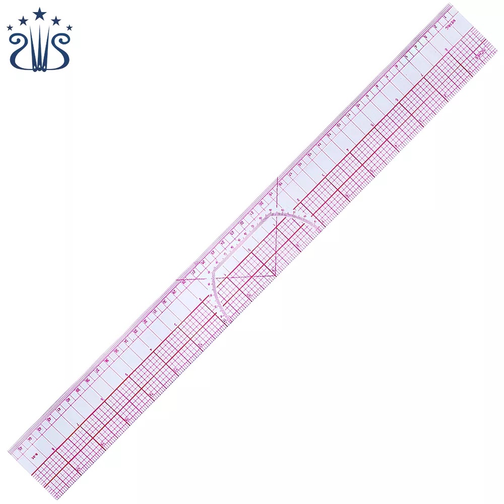 High Quality 45cm/17inch Clear Scale Soft Plastic Straight Ruler