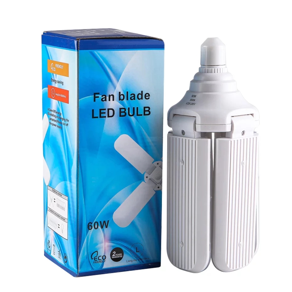 Home Energy Saving High Brightness Pendant Light Foldable Fan Blade LED ...