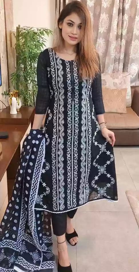 Black Color Joypuri Cotton Unstitched Afsan Pritn Exclusive, Stylist ...