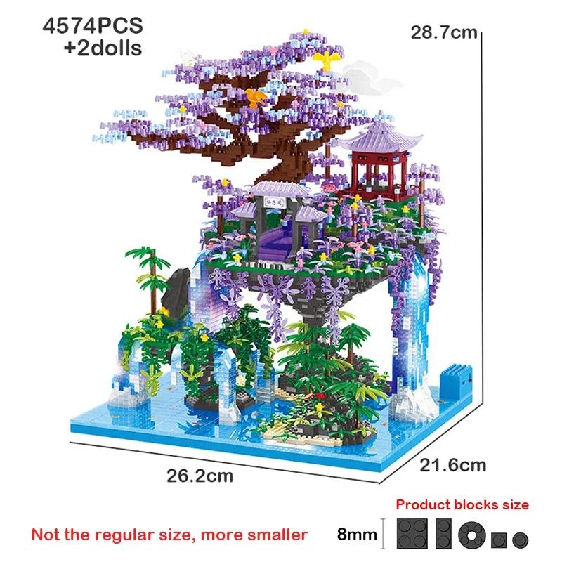 Balody 16260 World Architecture 3D Mini Diamond Waterfall Pool Building ...