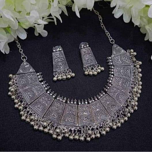 New antik black kalar indian chokor set very beautiful | Daraz.com.bd
