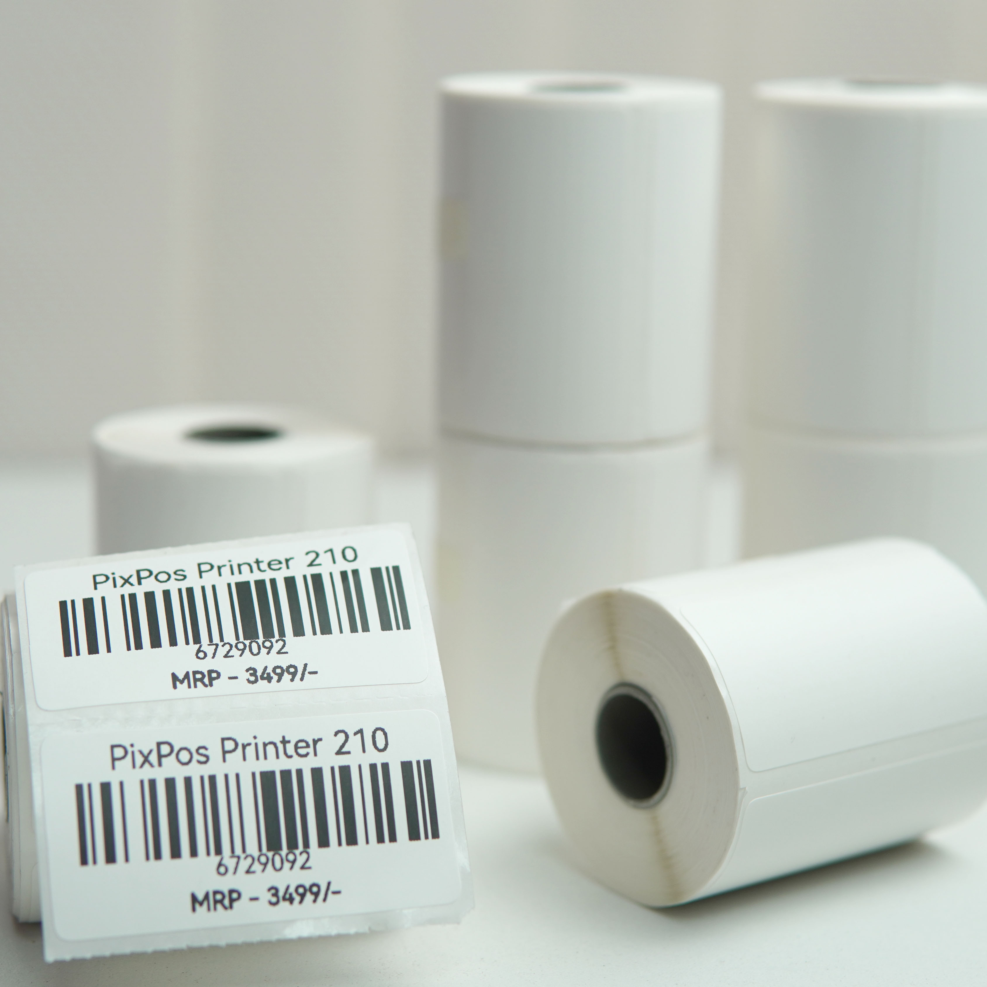 Pix 50mm*25mm Barcode Label Sticker Paper Roll- Thermal Barcode Sticker ...