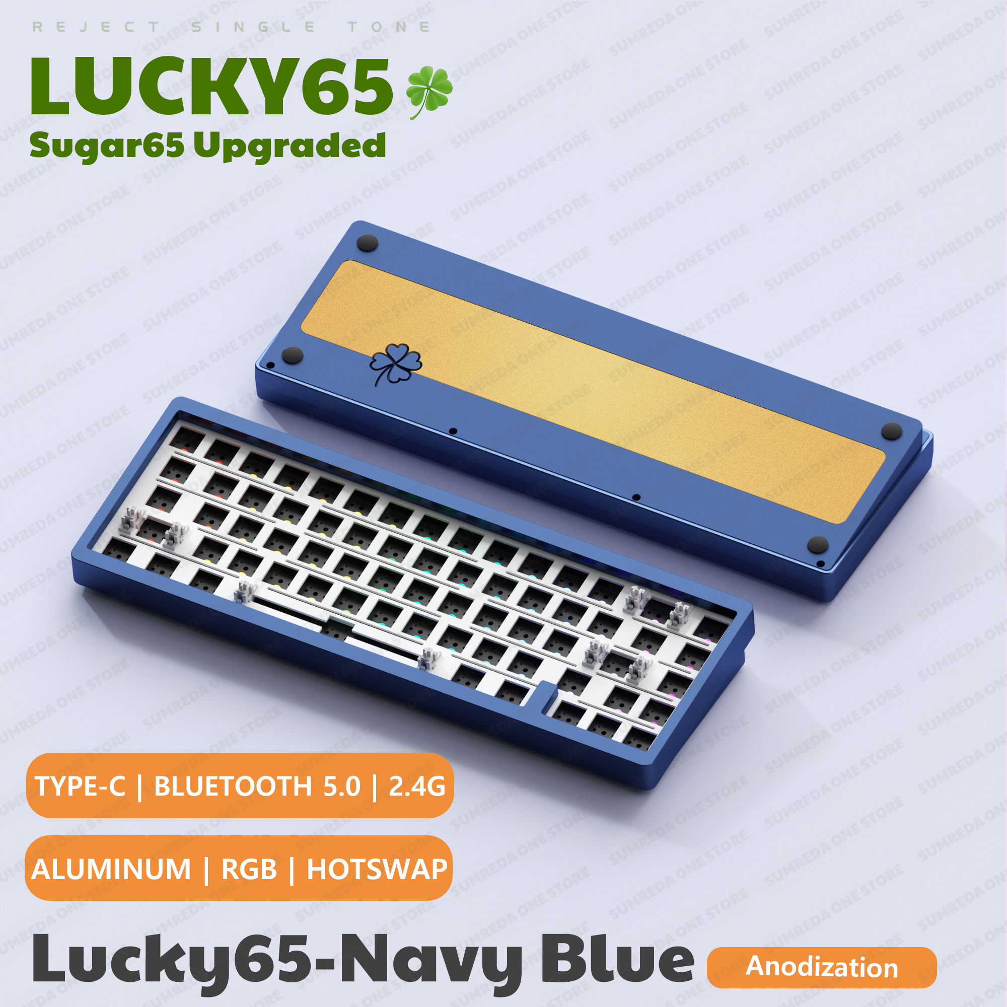 Weikav Lucky 65keys Sugar65 V2 Lucky65 Custom Wireless Aluminum ...