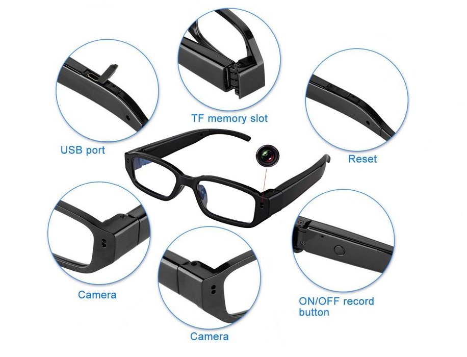 New 720P HD Glasses Eyewear DVR Camcorder Video Recorder Camera | Daraz ...