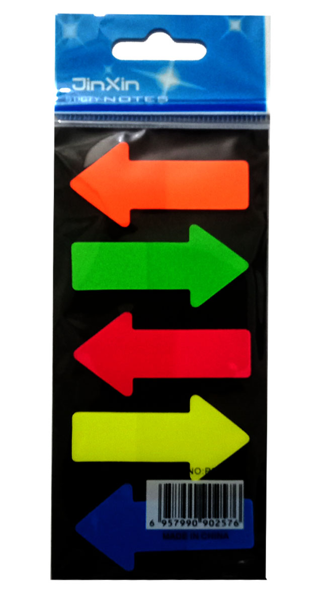 Multicolor Sticky Note slide P09-2 (PVC) -100 sheet (Arrow Shape ...