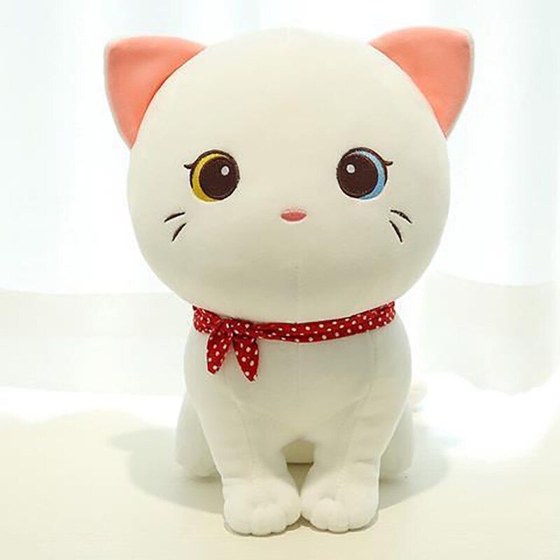 24cm Squishy Kawaii Cat Doll Plush Toy Brown White Grey Black Soft ...