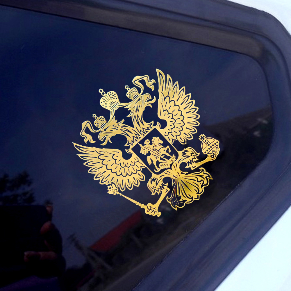 【Funny Bunny Toy Store】Russian Coat Arms Eagle Crown Metal Car-Styling ...