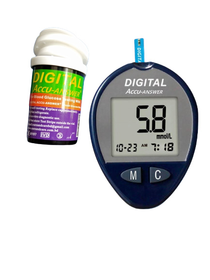 Digital Accu Answer Glucose Meter Price in Bangladesh - Safestallbd