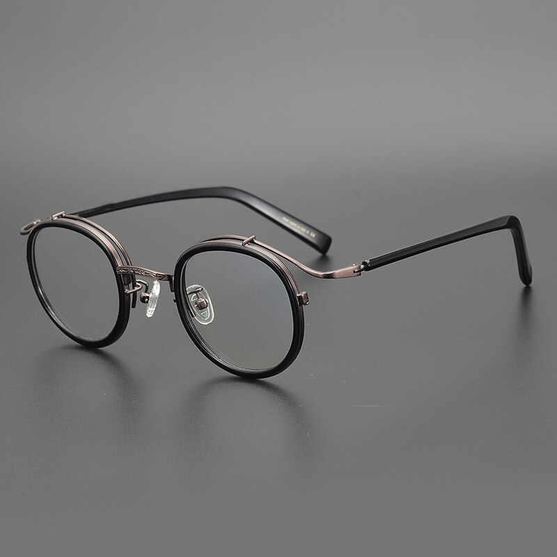 Top Quality Japanese Handmade Retro Round Glasses Frame Men Women ...